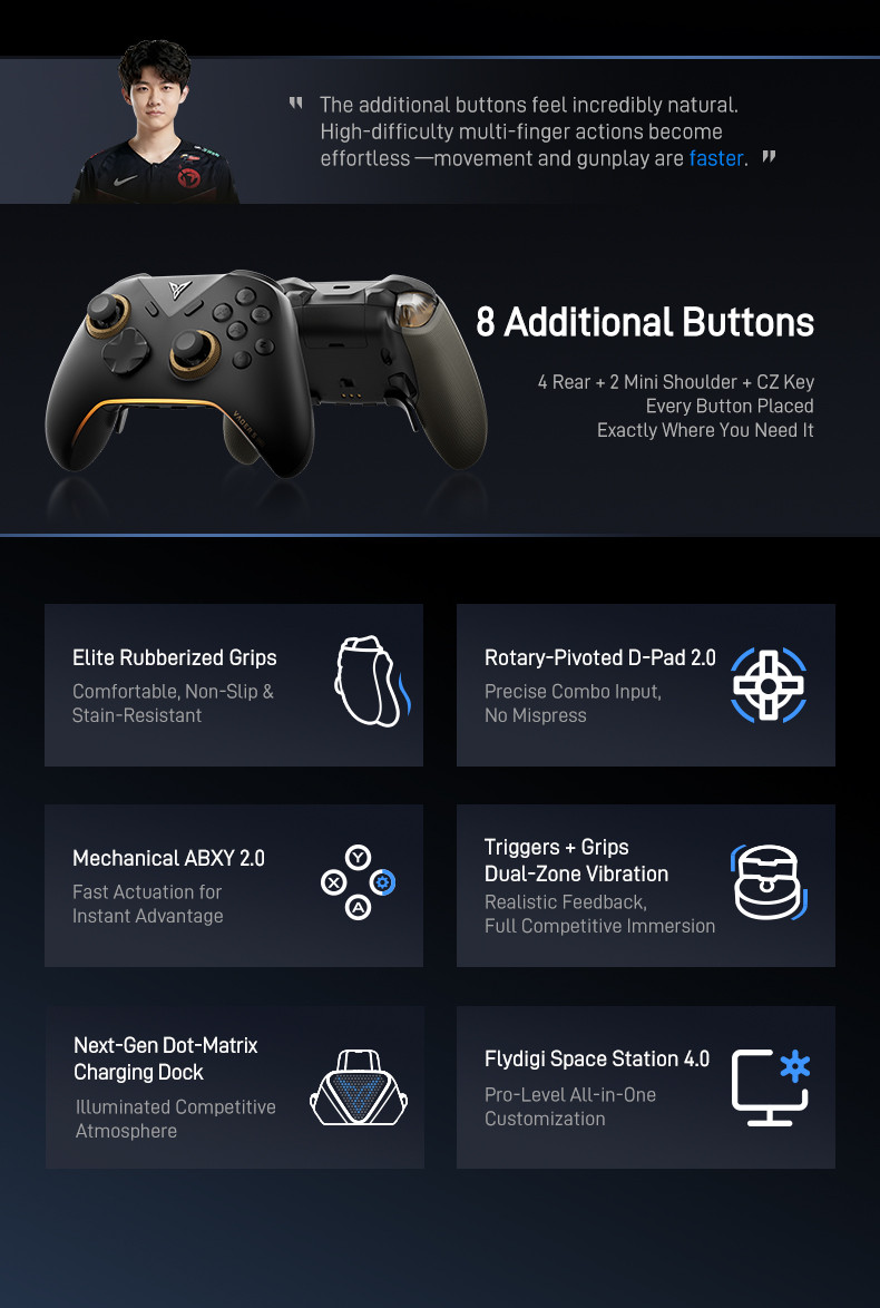 [IN STOCK]Flydigi Vader 5 Pro Game Controller Wireless Bluetooth ...