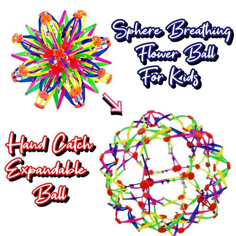 Hand Catch Expandable Sphere Breathing Flower Ball For Kids Bc4 ...
