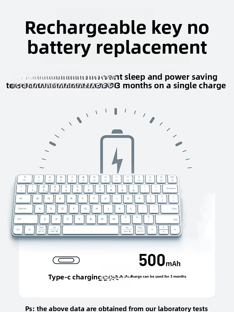 Ultra-thin Bluetooth Wireless Keyboard Portable Silent Office Keyboard ...