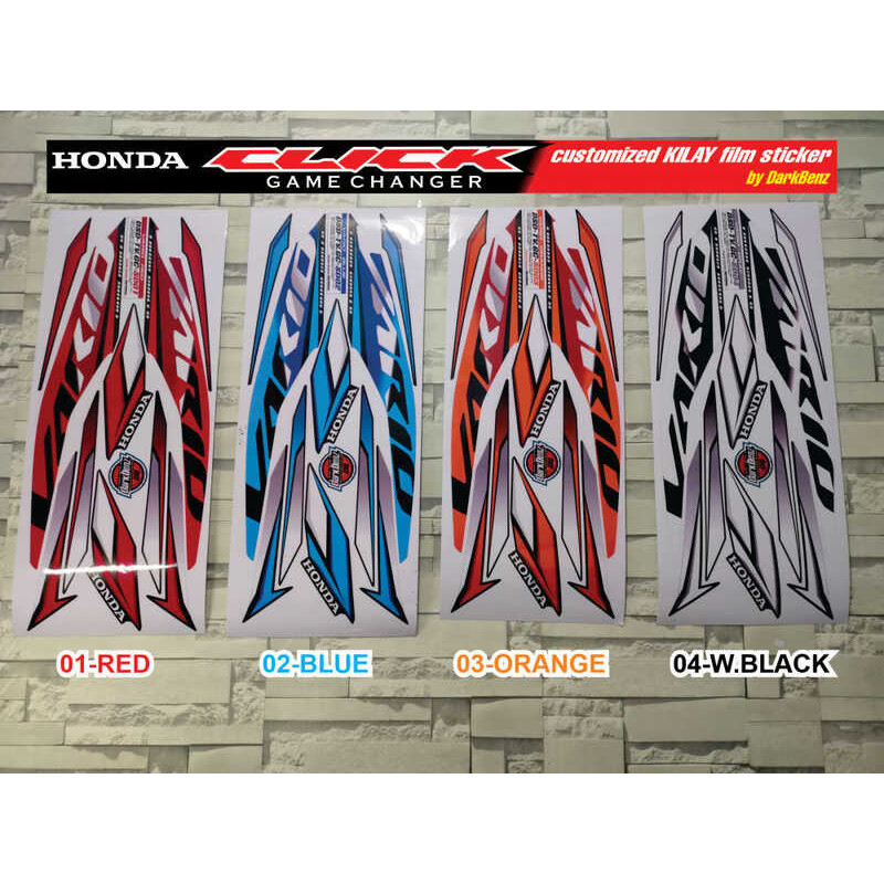 Honda Click Version 2 New Thai Vario Concept Quality Printed Sticker ...