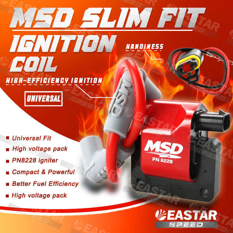 MSD Slim Fit Ignitioncoil Universal for Fi Carb Motorcycle Ignition ...