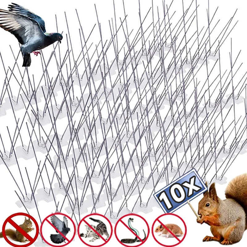 10Pcs Pigeon Spikes Deterrent Wire Stainless Steel Bird Repeller Anti ...