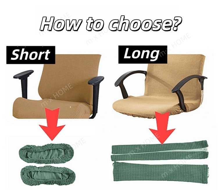 Armrest Covers for Office Chair 2 Pieces Set Water Resistant Armrest ...