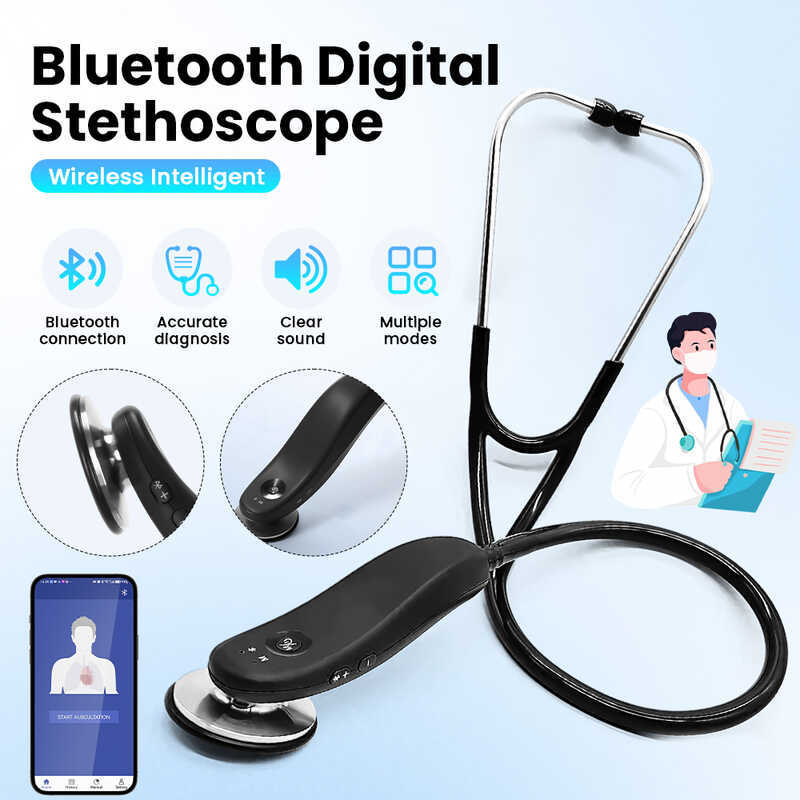 Digital Bluetooth Wireless Intelligent Electronic Stethoscope For ...