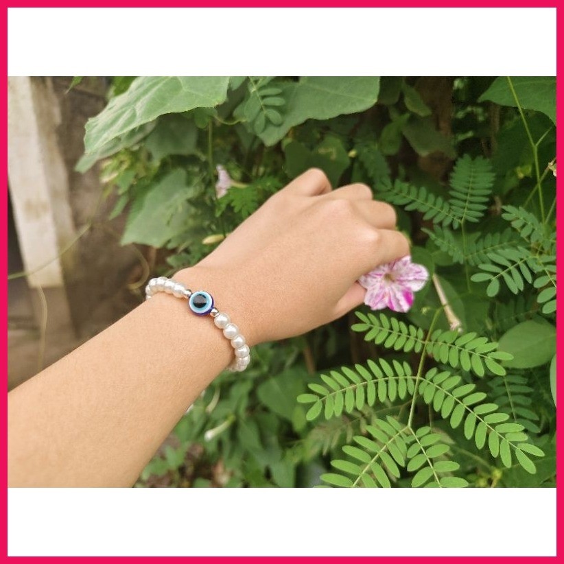 Evil Eye Pearl Bracelet | Shopee Philippines