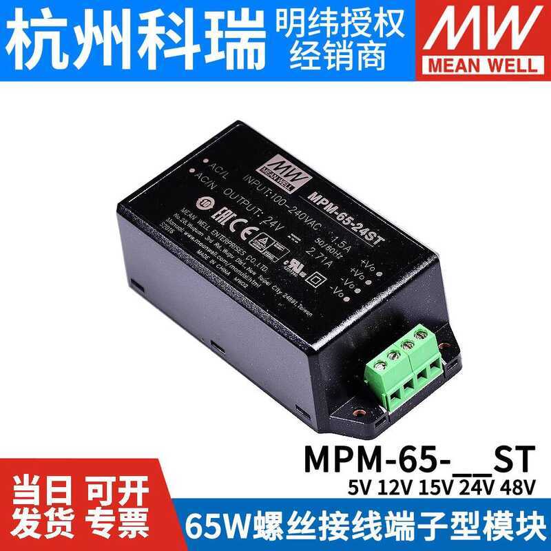 MEAN WELL MPM-65 Module Switching Power Supply 65W 5/12/15/24/48V ...