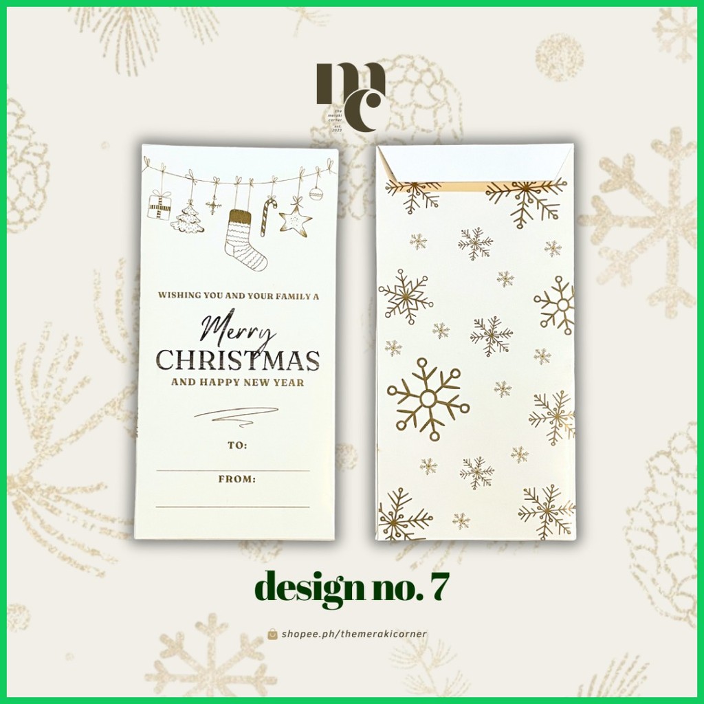 BIG/LONG - CHRISTMAS MONEY ENVELOPE / ANGPAO / AMPAO / PERSONALIZED ...