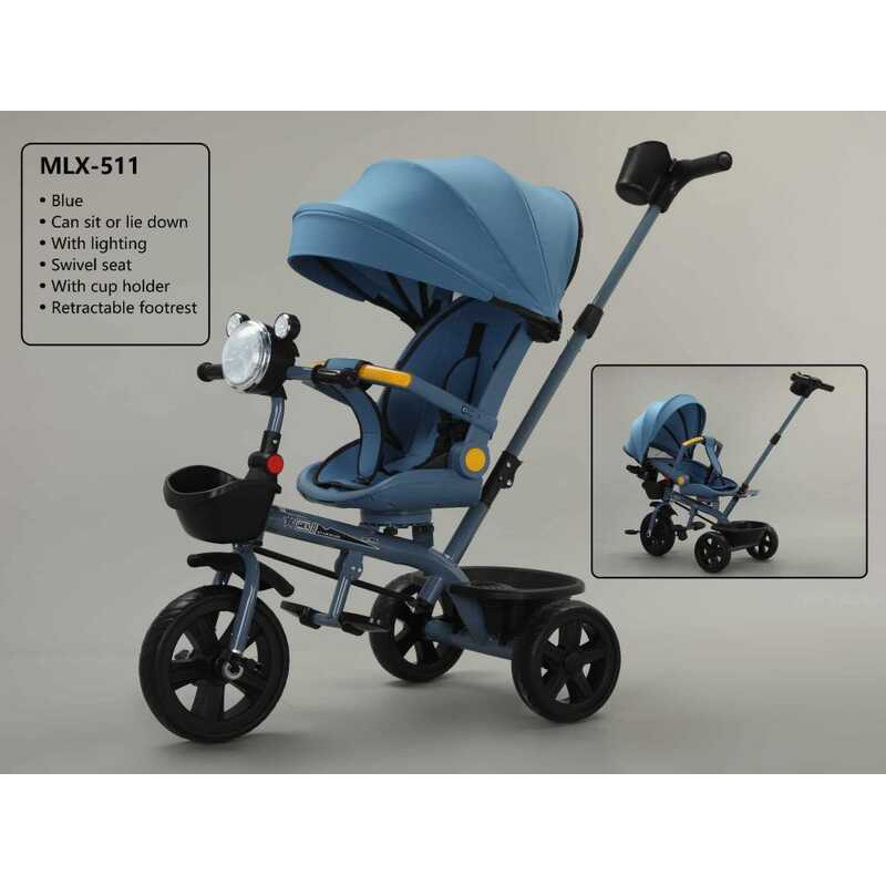 4In1 Baby Stroller Bike For Kids 3 Wheels Trolley Girl Boy 8Bc | Shopee ...