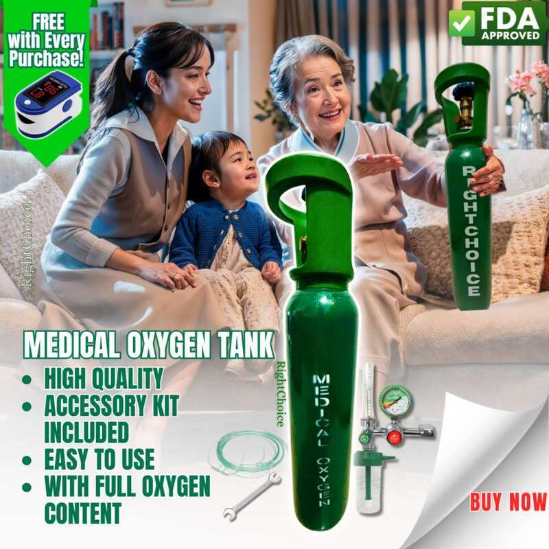 Right Choice [Fda Approved] Portable Medical Oxygen Tank Set 5, 10, 15 ...
