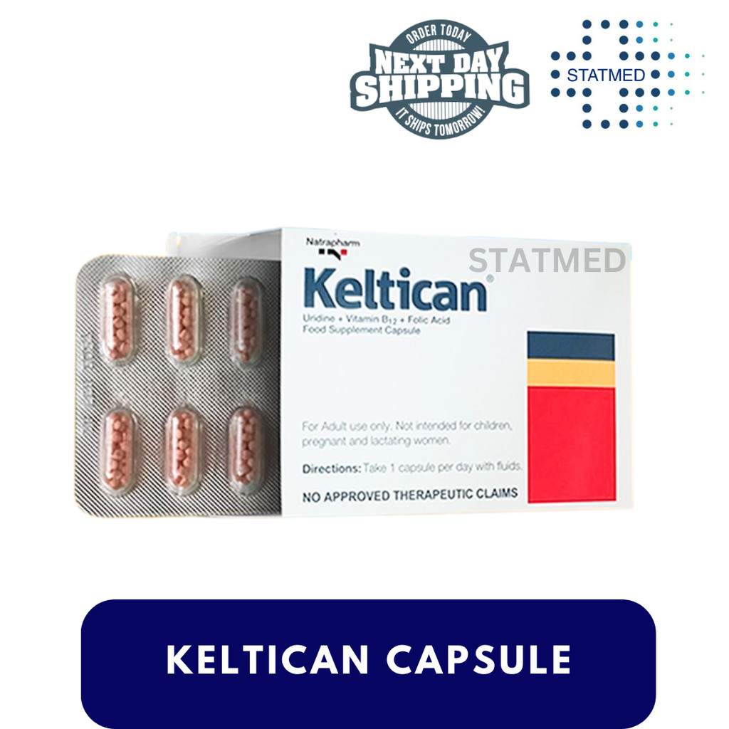 Keltican Capsule Uridine + Vitamin B12 + Folic Acid - 1 & 5 Caps ...