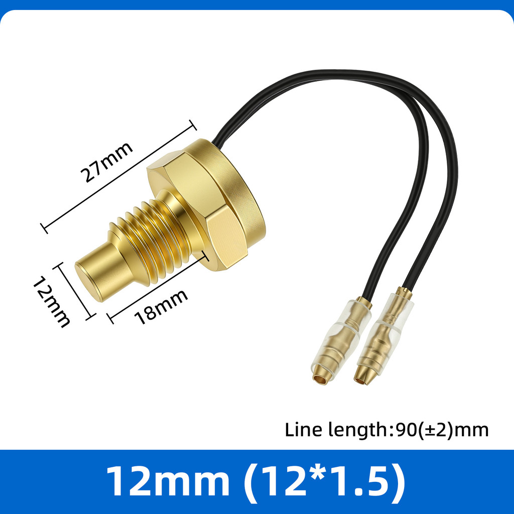 12V/24V Water Temperature Sensor Cable Wire 10MM 12MM 14MM 16MM 17MM ...