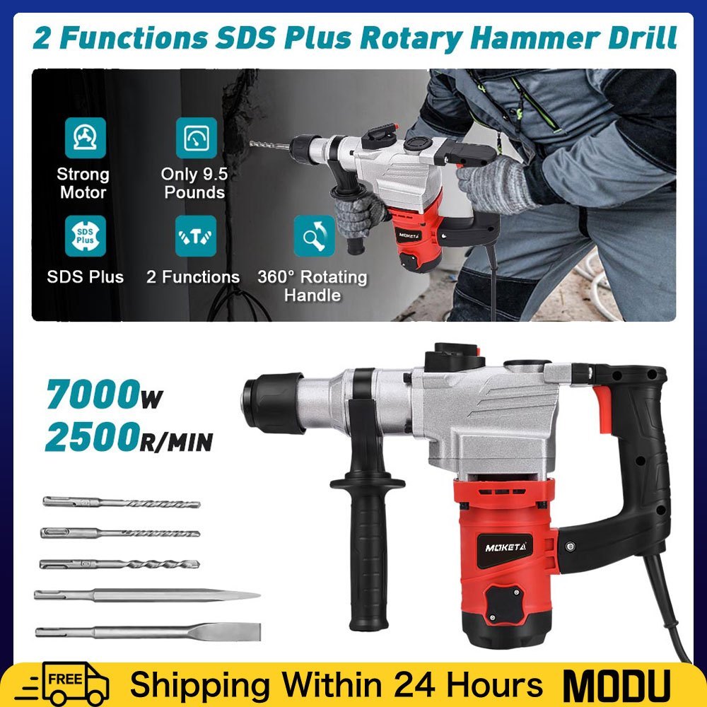 Rotary Hammer Drill Heavy Duty 7000w 220v Electric Demolition Chipping ...