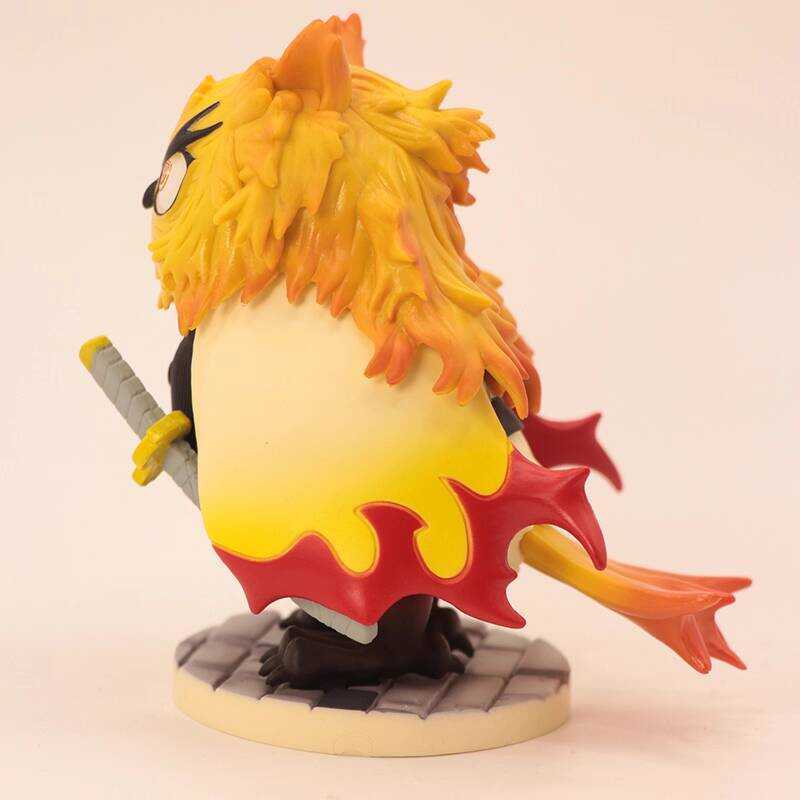 Original Anime Flame Pillar Cosplay Cat Head Hell Fire Apricot Life ...