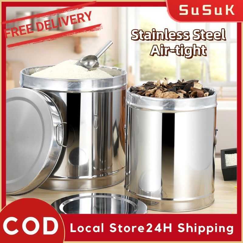 Stainless Steel Rice Dispenser 25Kilos Sale Large Capacity Storage ...