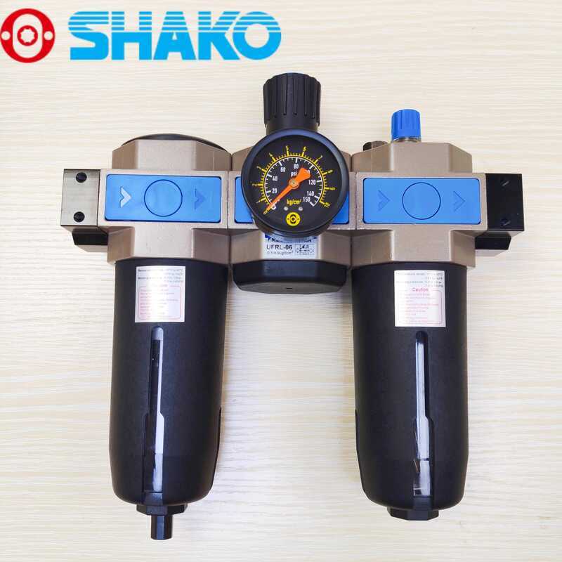 ☑♥ SHAKO Taiwan Xingong UFRL-06 Triple Air Feeder Pressure Regulator ...