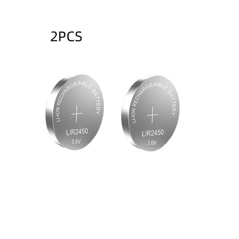 3.6V 2-10Pcs Lir2450 Lithium Ion Battery Rechargeable Battery Replace ...