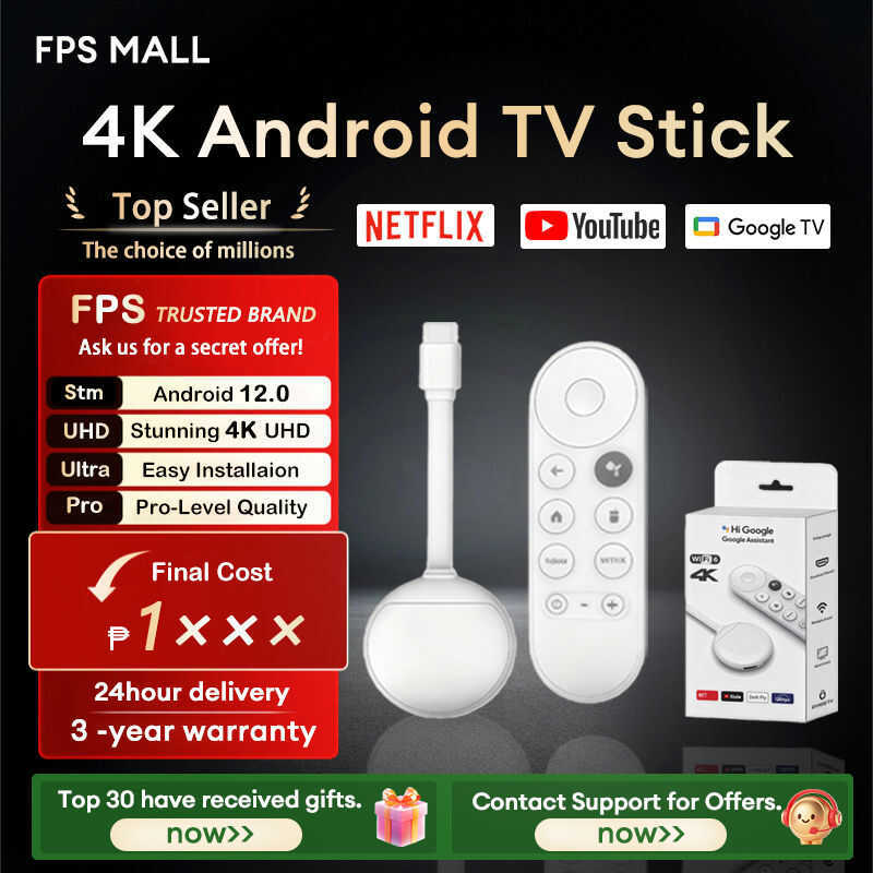 FPS TV Stick Android K Box Smart Mini Boxes G Bluetooth Wifi Media ...