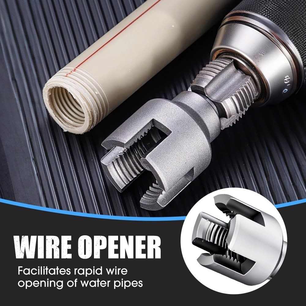 [Local Stock] 2PCS Electric Drill Compatible PVC Pipe Threader Kit 1/2 ...