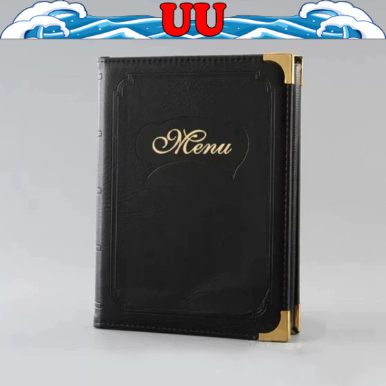 Leather Menu Cover Cook Book 7 Page A4 Size Restaurant Cafe Bar Coffee ...