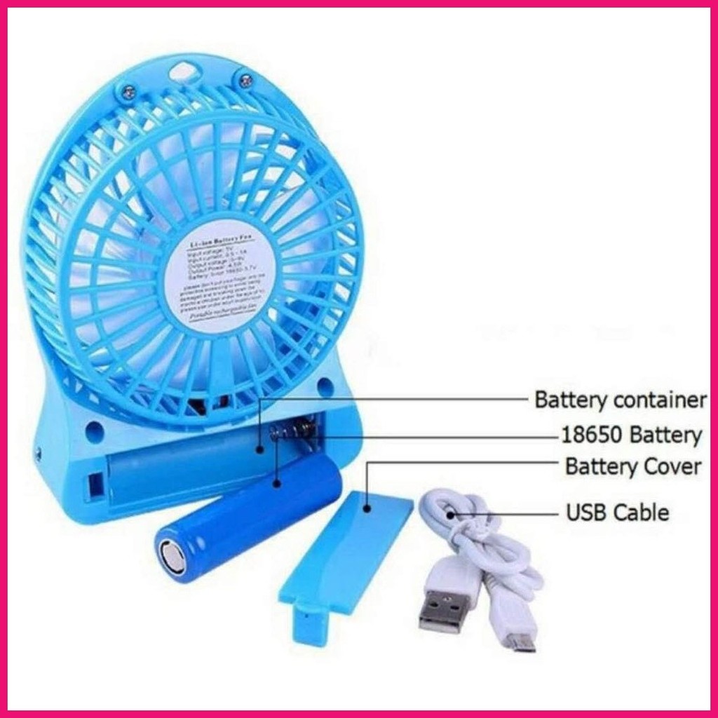 Mini Portable Fan Chargeable USB Fan Fresh Summer Desk Mini Fan ...