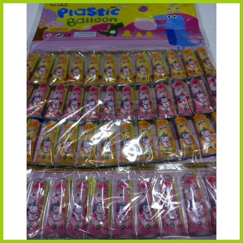 ☸ (WHOLESALE)PLASTIC BALLOON MEDUIM 48PCS PAD | Shopee Philippines