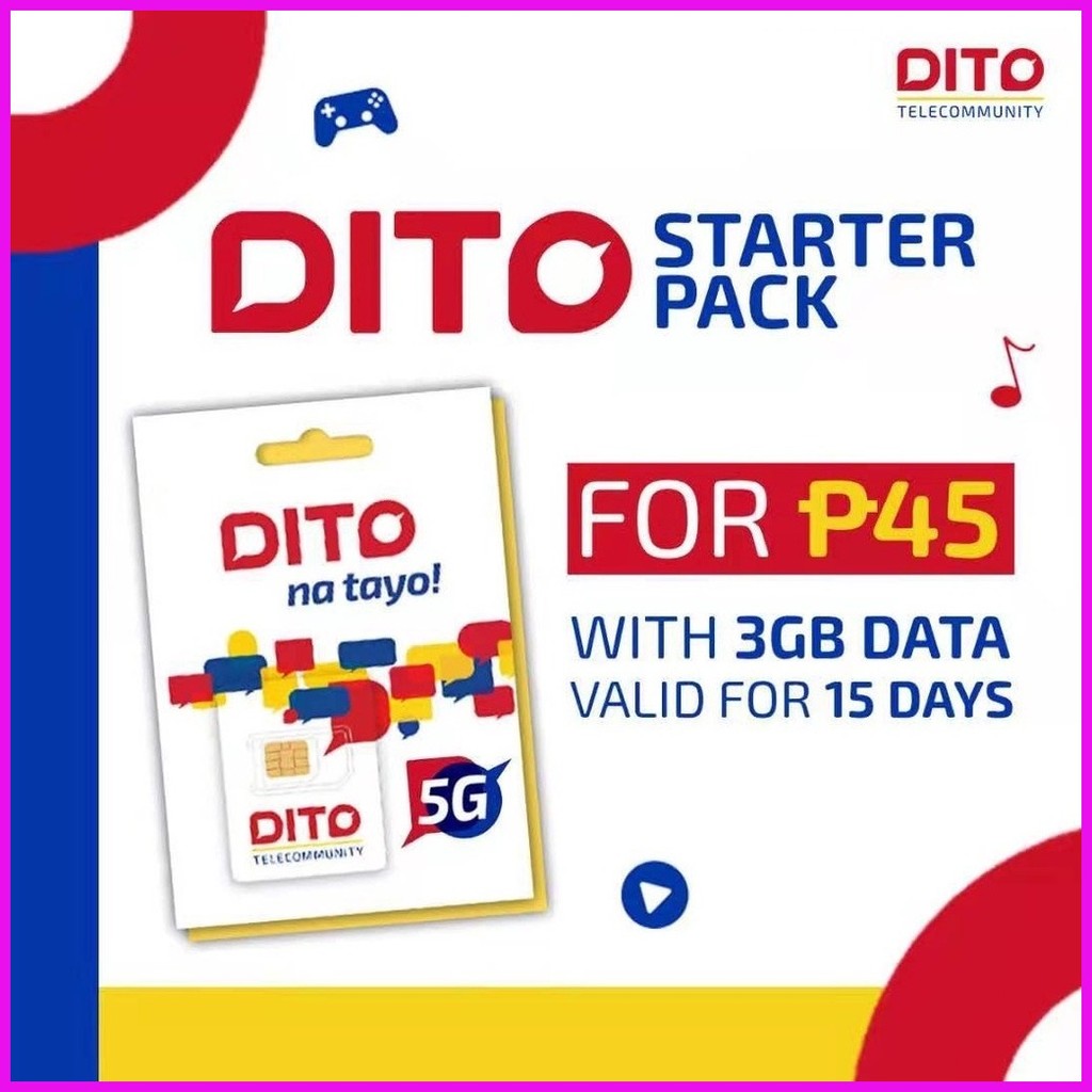 LMJ DITO PREPAID SIM CARD 5G Brand New (Register Sim First) | Shopee ...