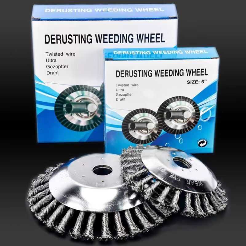 Steel Wire Wheel Brick Gap Dead Angle Weed Rust Removal Disc ...