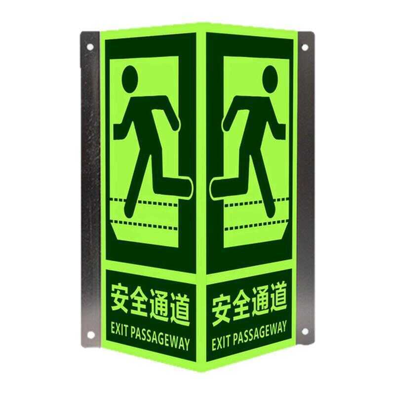 RUIKELAIXIANG | Safety Exit Sign Night Glow Emergency Evacuation ...