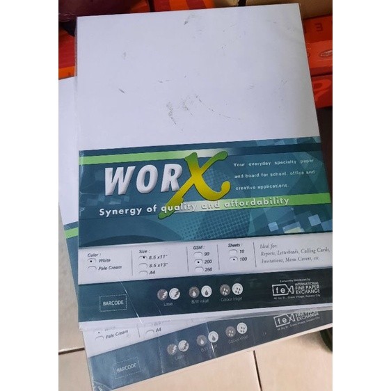 WORX Specialty Paper 200gsm --- Long, A4 & short (100 sheets / pack ...