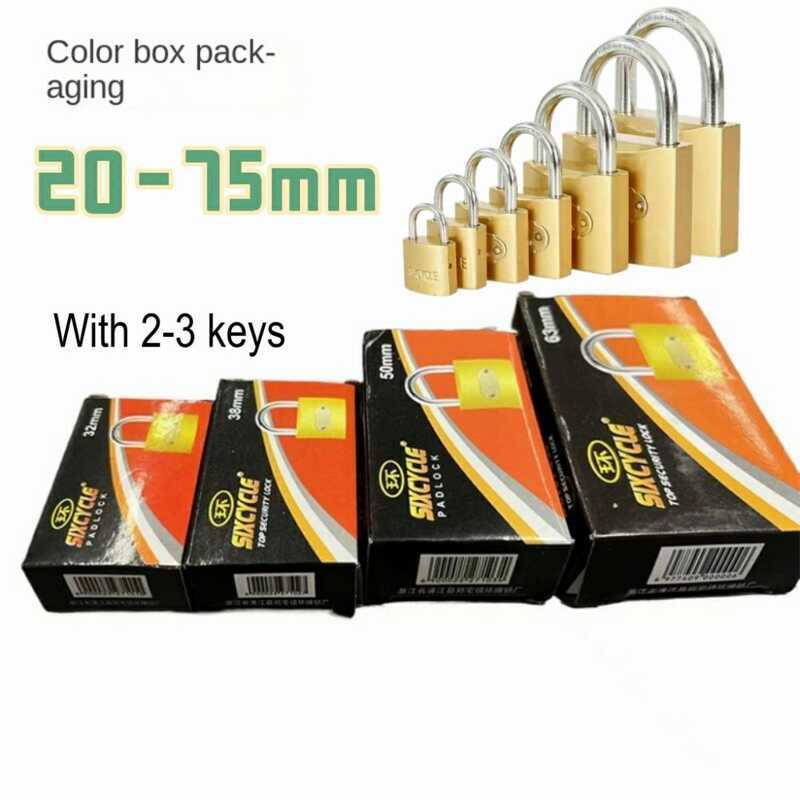 20Mm/32Mm/50Mm/75Mm Security Door Lock Heavy-Duty Brass Gate Padlocks ...