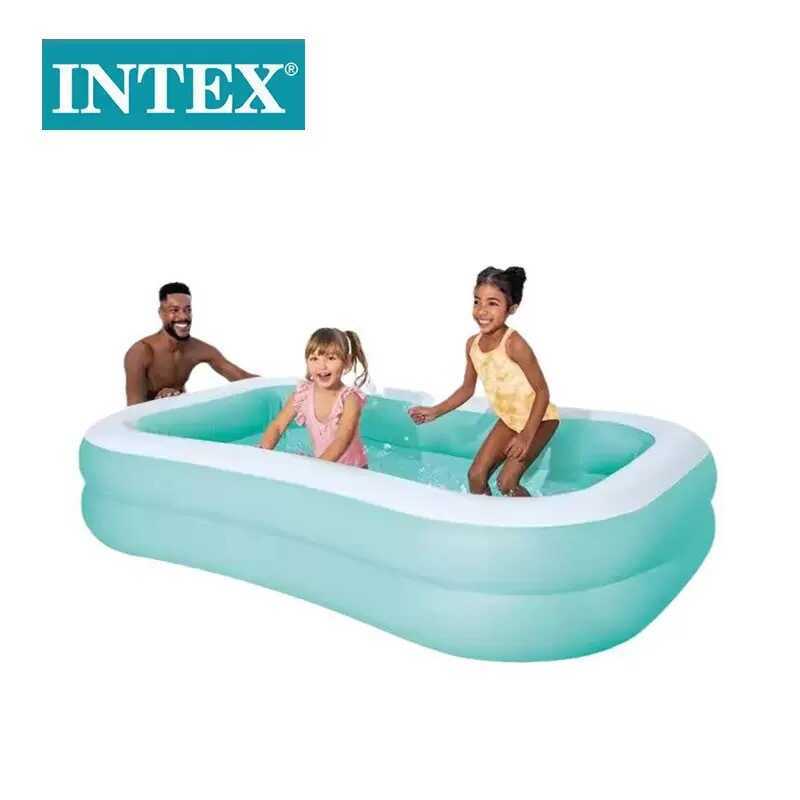 INTEX57181 Rectangular Pool Inflatable Swimming Pool Oversized Ocean ...