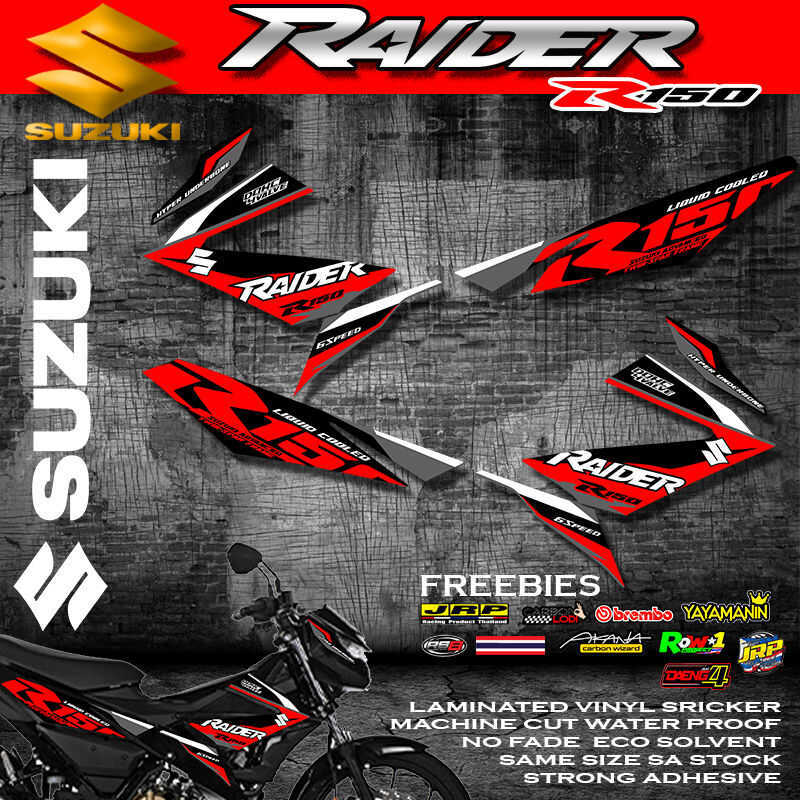 Suzuki RAIDER 150 R150 FI Stock Decals Sticker With Freebies 1 | Shopee ...