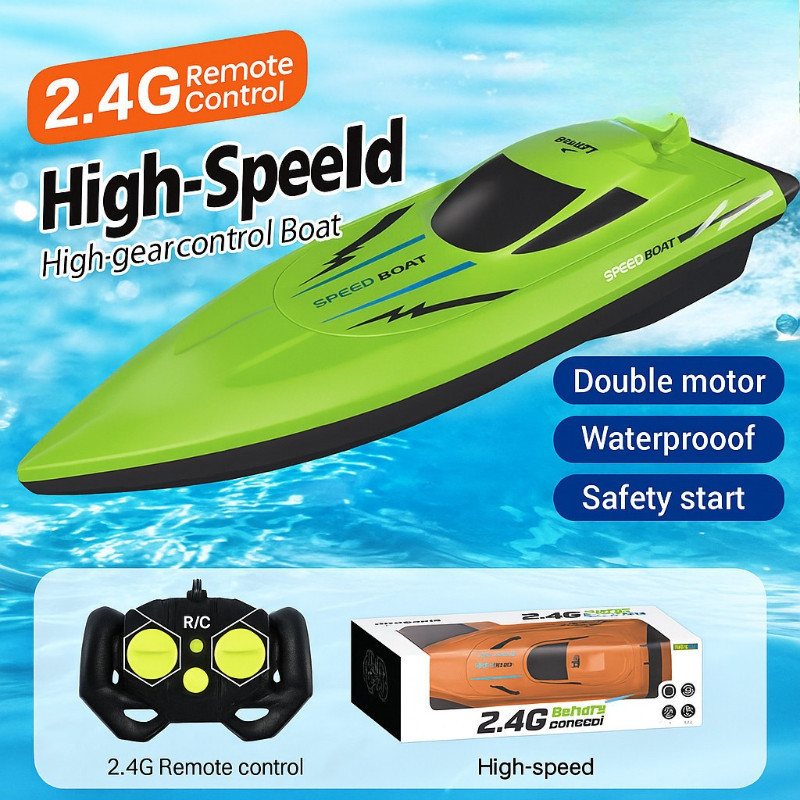 Lightweight Waterproof High Speed RC Boat - Racing Vessel with Precise ...