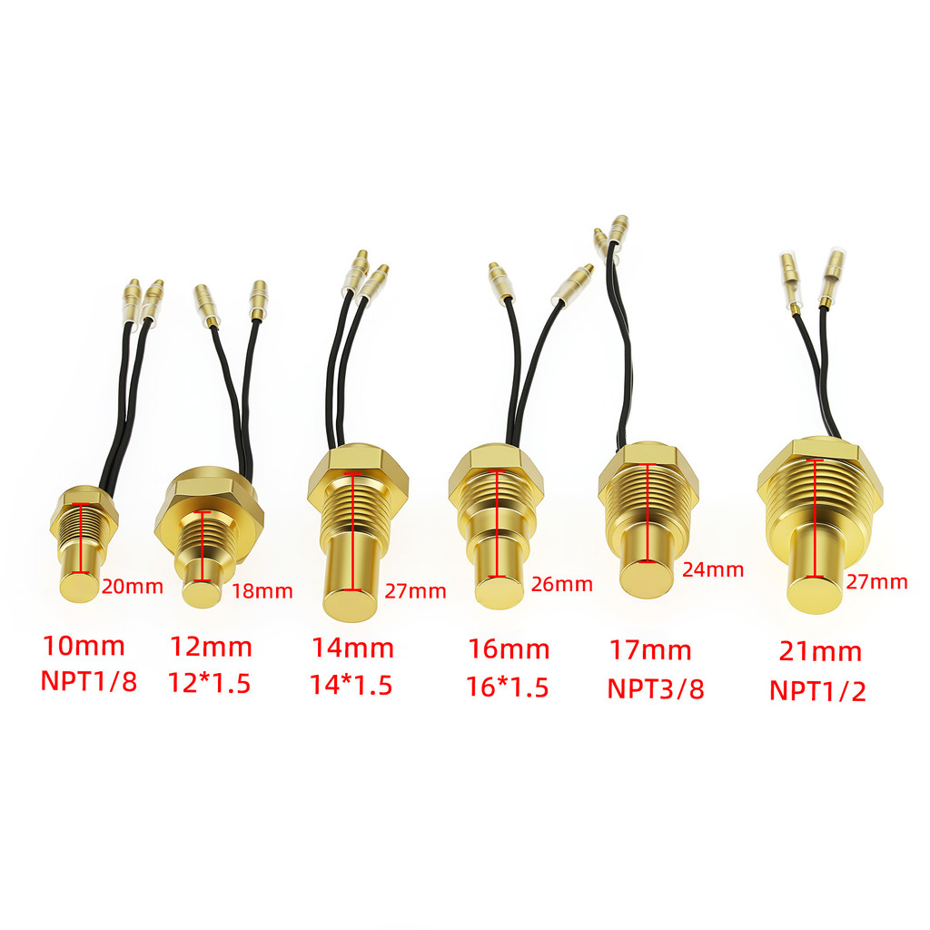 12V/24V Water Temperature Sensor Cable Wire 10MM 12MM 14MM 16MM 17MM ...