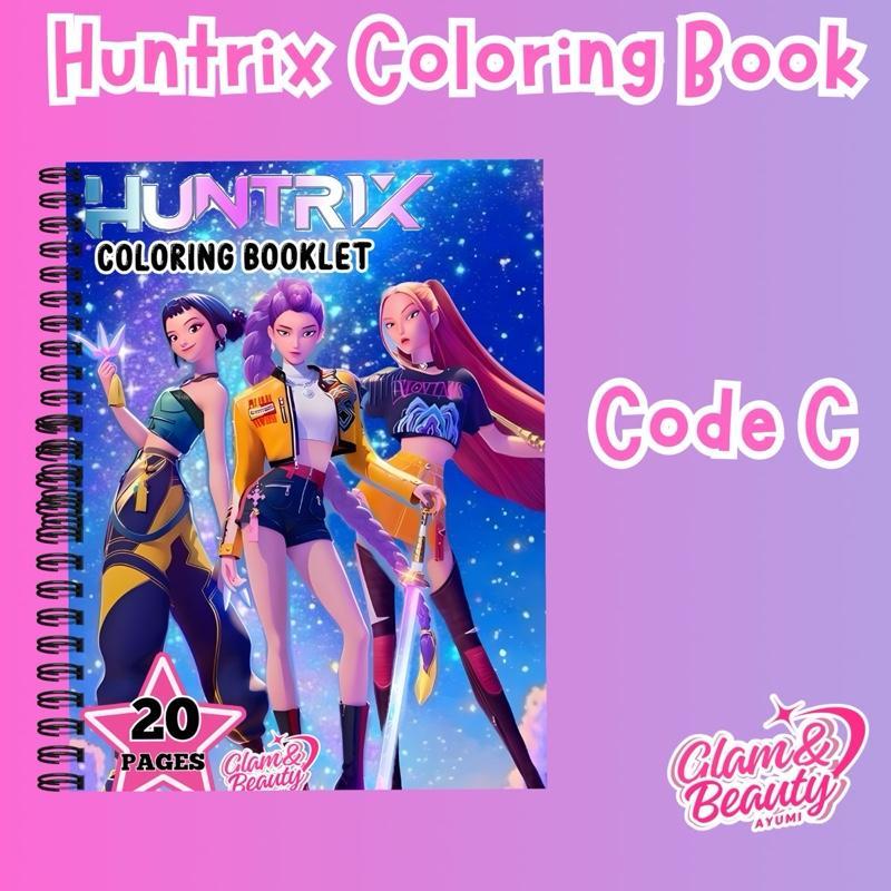 HUNTRIX Kpop Demon Hunters COLORING Notebook for Kids - 40 Pages ...