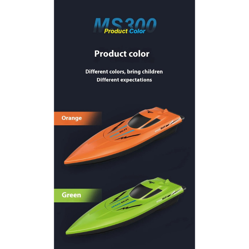 Lightweight Waterproof High Speed RC Boat - Racing Vessel with Precise ...