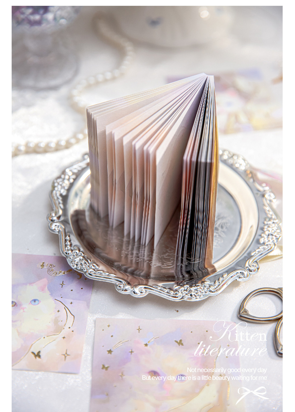 [Hot Sale]Sonata Series Three-Pack Sticky Notes Cat Theme Student Memo ...