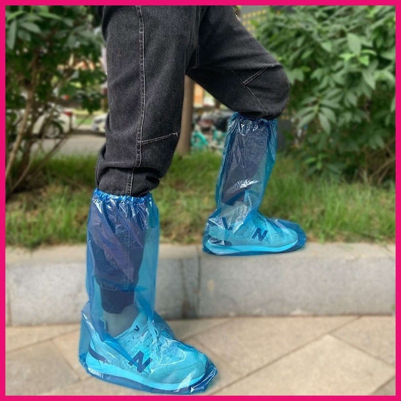 High Cylinder Disposable Rain Shoe Outdoor Portable Waterproof Shoe ...