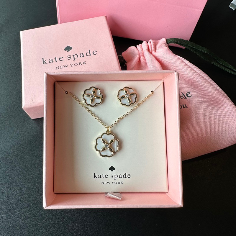 KSNY Kate Spade Earrings Necklace Jewellery Set | Shopee Philippines