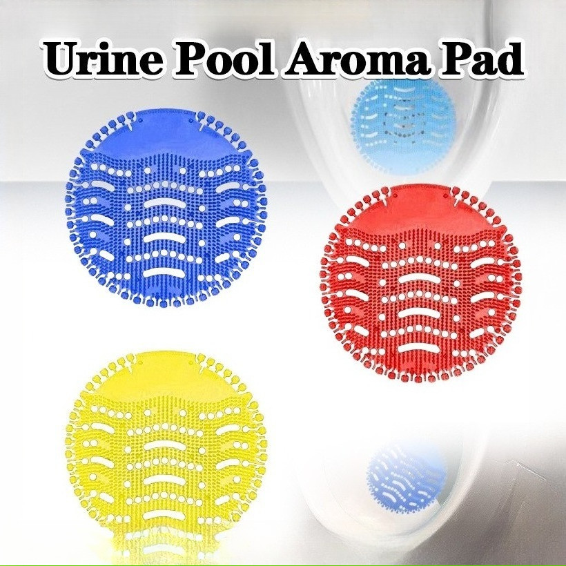 3pcs Fragranced Urinal Screen Mat Anti-Splash Deodorising Gel Air ...