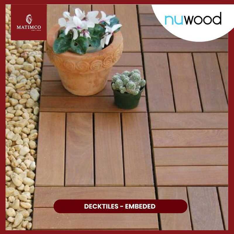 Matimco Inc. Nuwood Deck Embeded Outdoor Wood Tiles SOLD PER PIECE ...