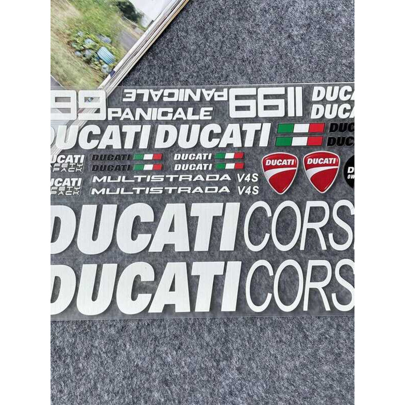 Three-Color Epoxy Material Ducati Stickers DUCATI Motorcycle ...