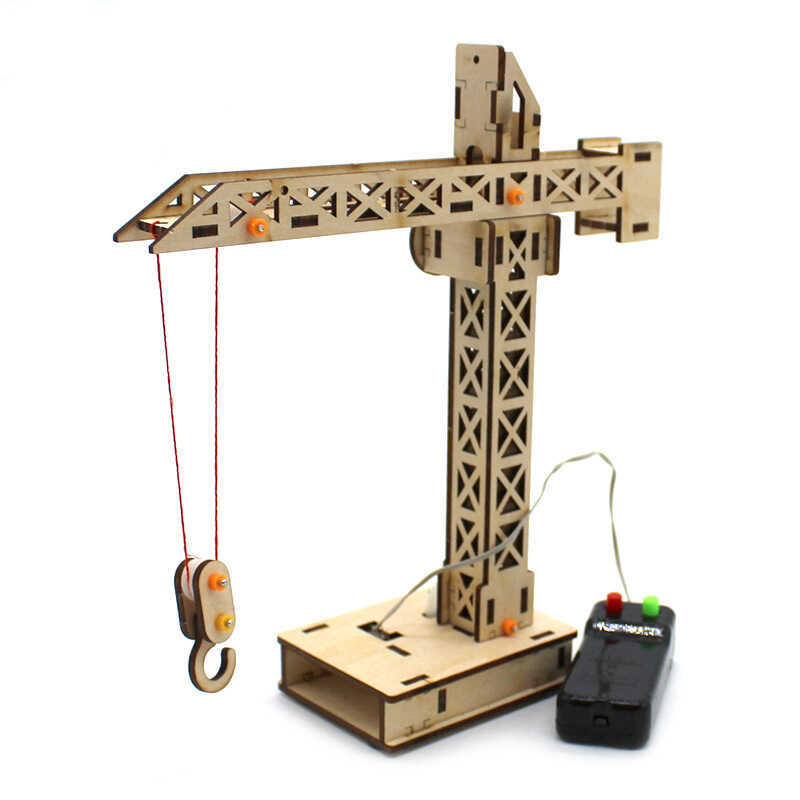 Tower Crane Remote Control Lifting Assembly Model Science Experiment ...