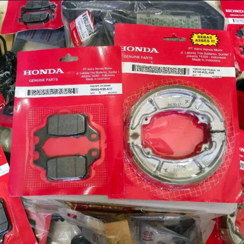 HONDA GENUINE CLICK SHOE / BRAKE PAD Click125, Click150/160, Genio ...