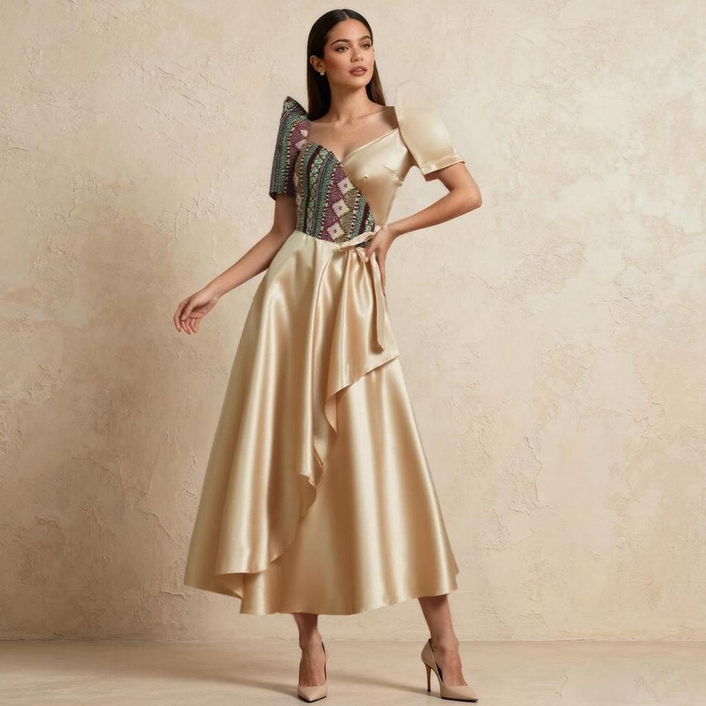 Amyenjoylife Modern Filipiniana Traditional Ethnic Clothing Patchwork ...