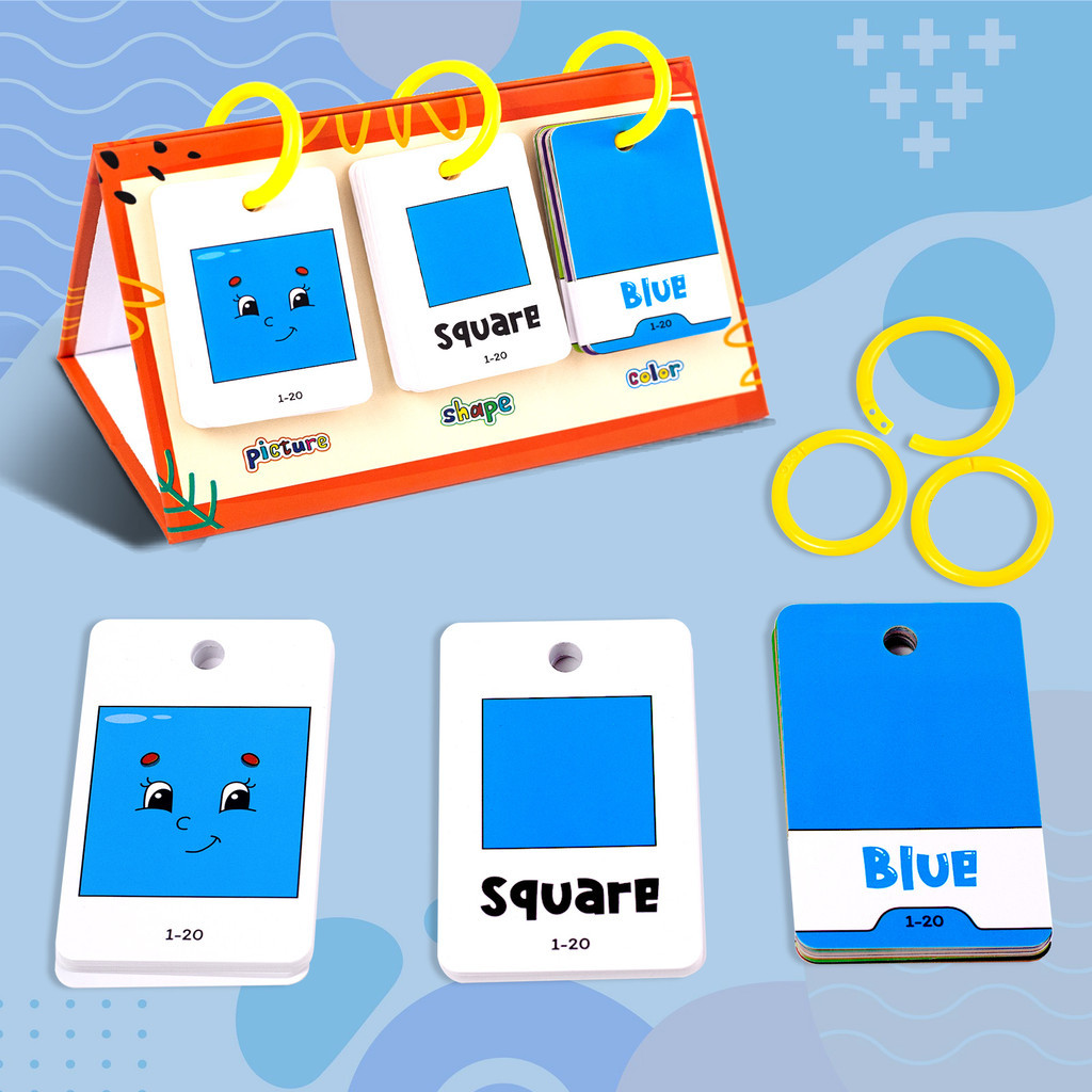 Picture Shape & Color Recognition Matching English Cards for Kids ...