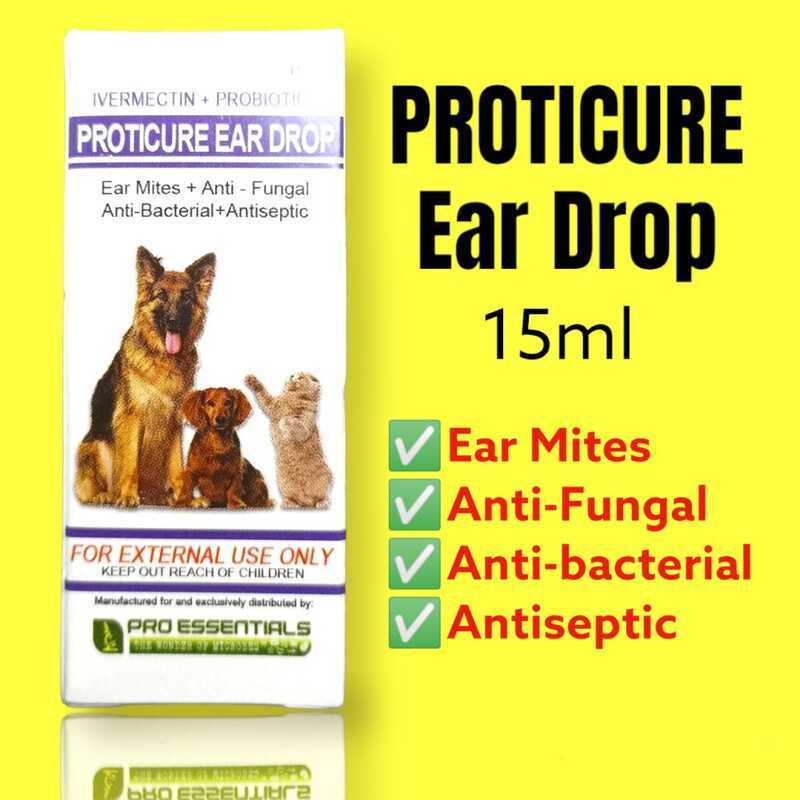 PROTICURE EAR DROP (15) Treatment For Ear Mites Ad2 | Shopee Philippines