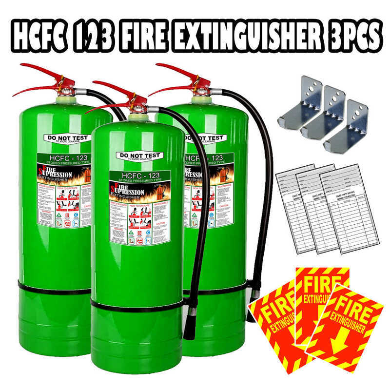 3Pcs 10 Lbs Fire Extinguisher - Clean Green HCFC 123 367 | Shopee ...