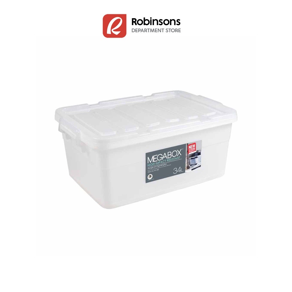 Megabox 34L Storage Box (Clear) | Shopee Philippines