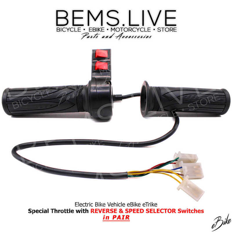 Special Throttle With REVERSE + SPEED Buttons Switches (Pair) ALL BLACK ...